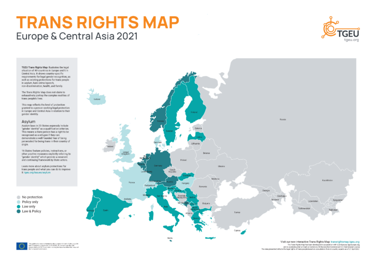 Trans Rights Map 2021 Documents Alarming Loss in Trans Rights - TGEU ...